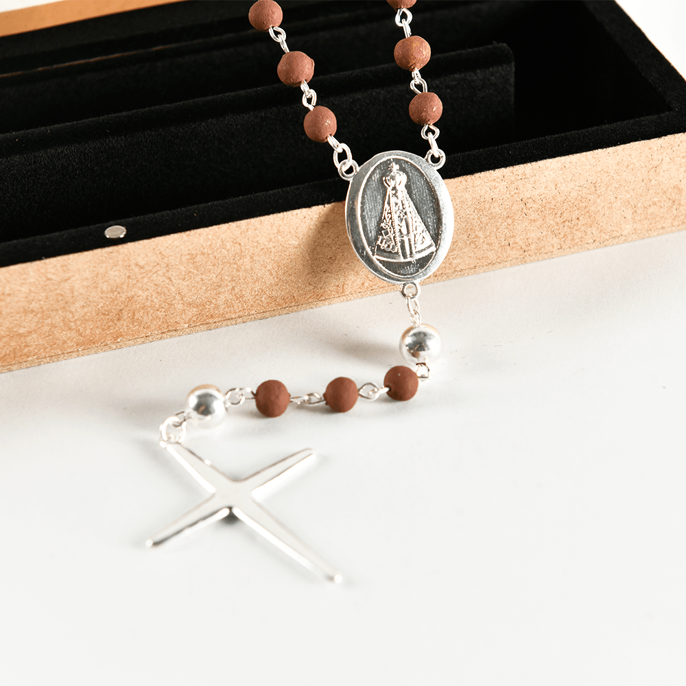 Terço Oficial Terracota - santuarionacional